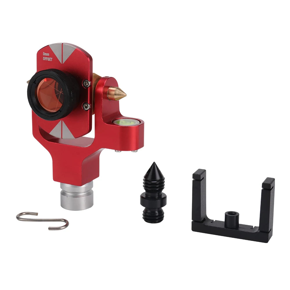 MP062 0/-30 offset Mini Prism with Side Bubble Level