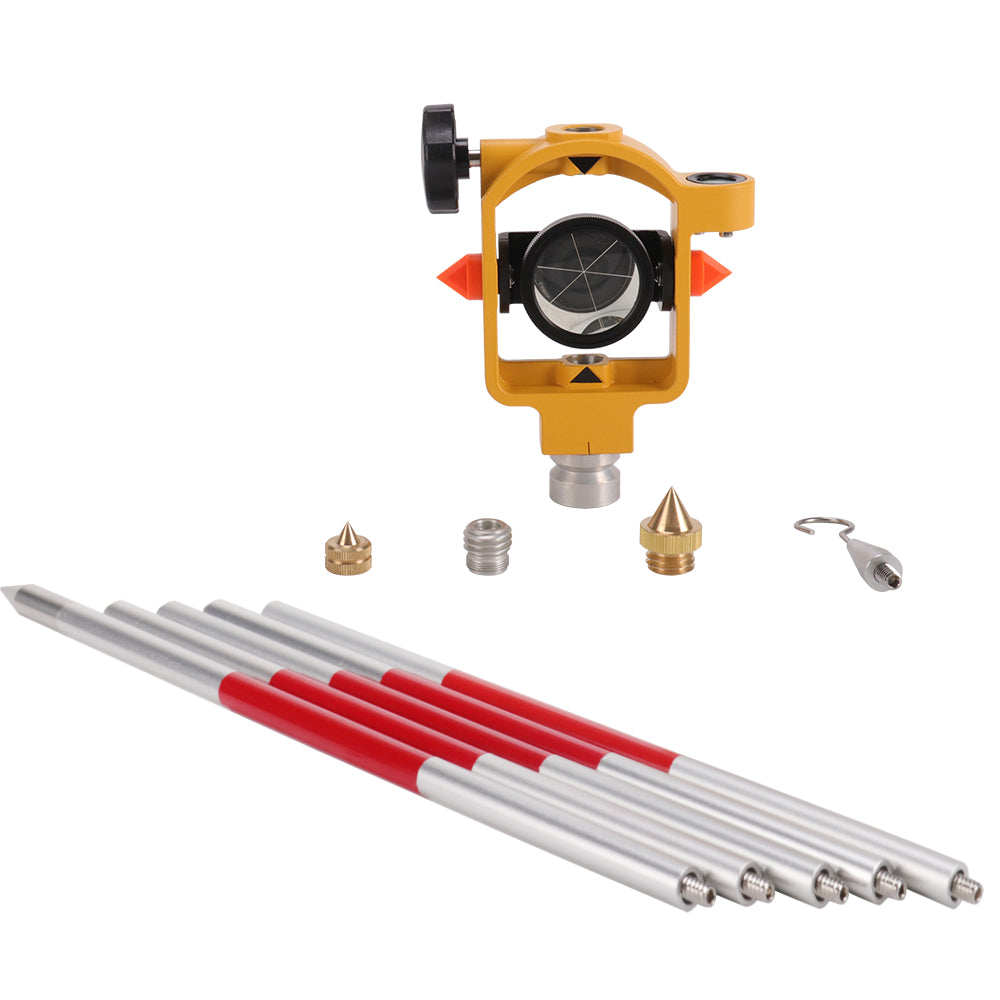 SP066 Mini Prism With Pole,Telescopic Prism Pole factury